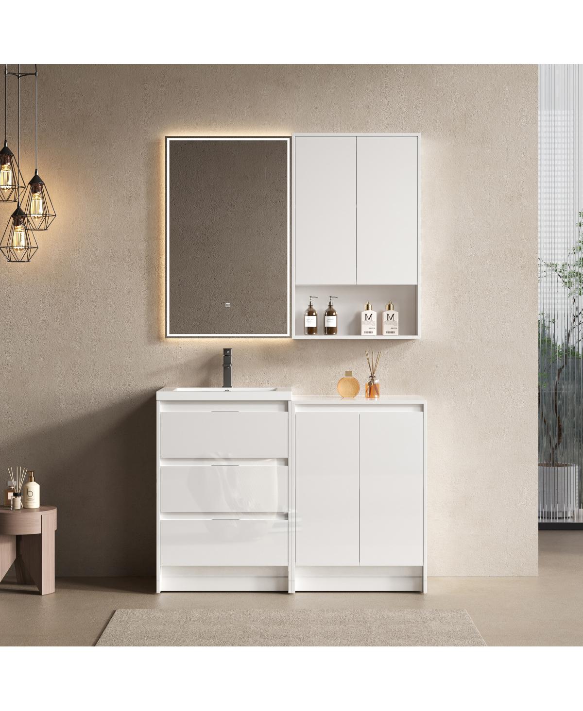 Click here for Sillysis 47 Inch Modern Freestanding Bathroom Vani... prices