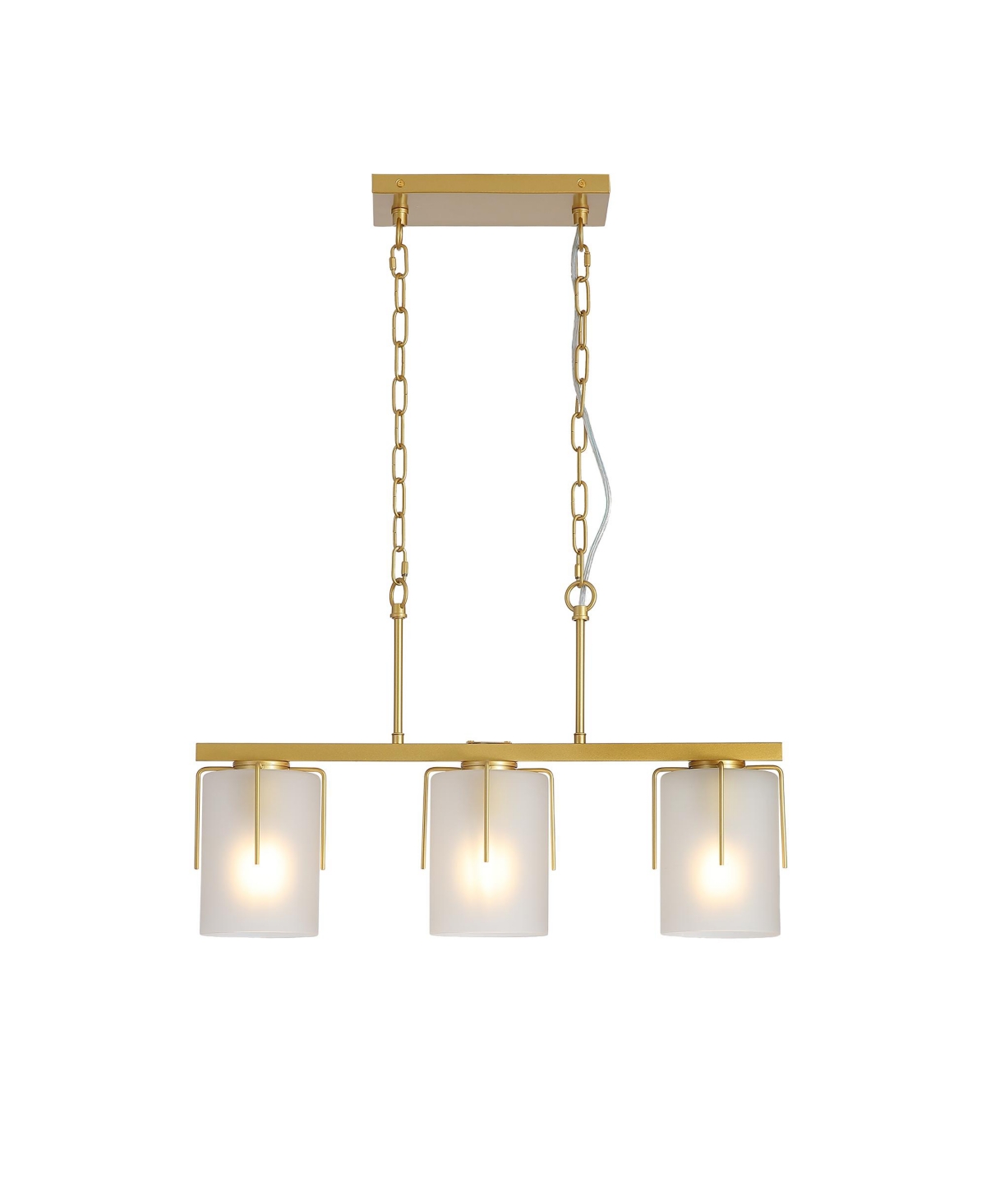 Click here for Midola Modern 3-Light Linear Chandelier  E26 Base... prices