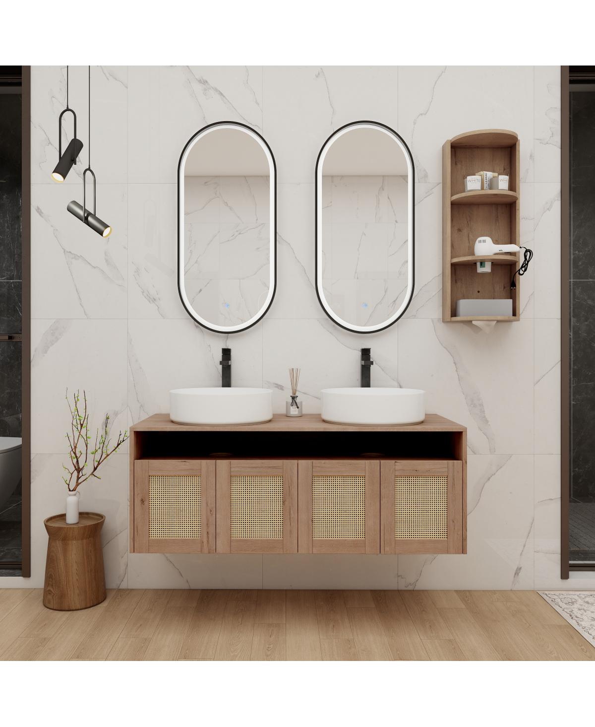 Click here for Sillysis Wall Mounted Double Bathroom Vanity Set... prices