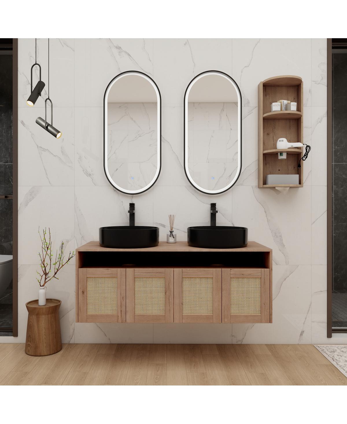 Click here for Sillysis Wall Mounted Double Bathroom Vanity Set... prices