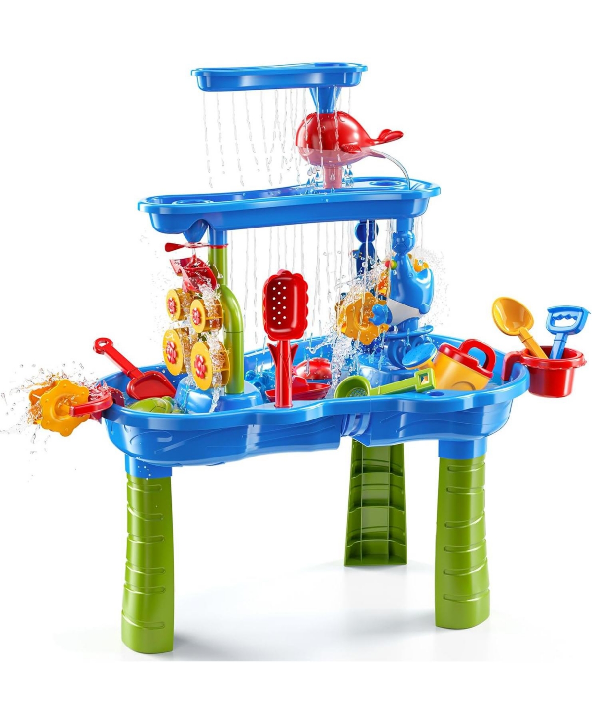 Click here for Gnuadz 3-Tier Sand Water Table Outdoor Sensory Pla... prices