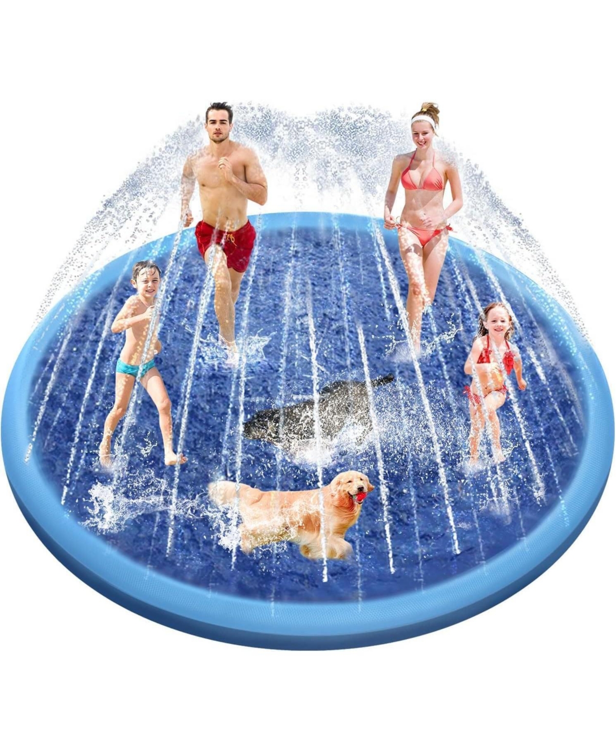 Click here for Aofar Splash Pad Sprinkler Pool for Dogs Kids - Bl... prices