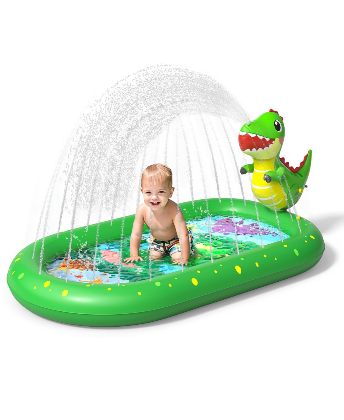 Click here for Aofar 3-in-1 Dinosaur Splash Pad Sprinkler Pool -... prices