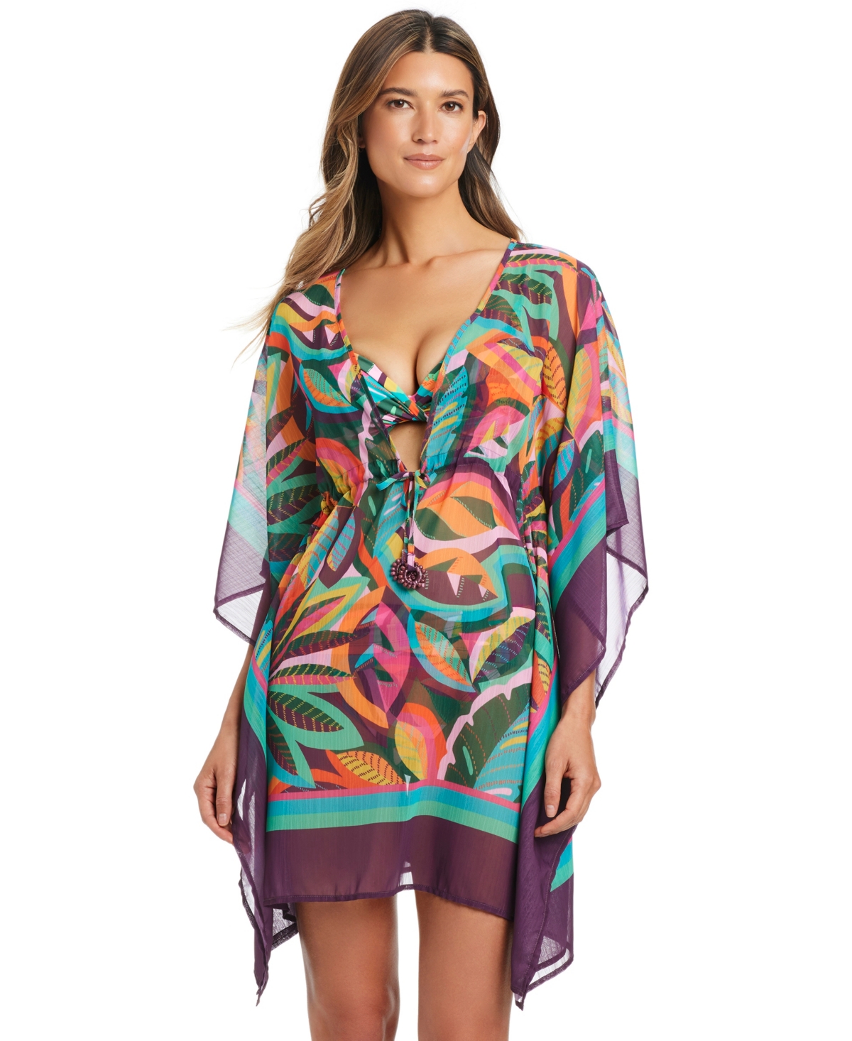 Click here for Bleu by Rod Beattie Womens Chiffon Deep V-Neck Caf... prices
