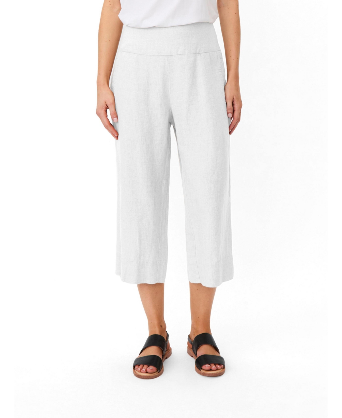 Click here for Masai Copenhagen Womens Mapallas Linen Cropped Tro... prices