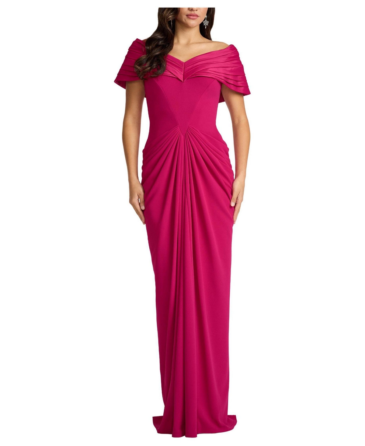 Click here for Tadashi Shoji Womens Seraphine Pleated Portrait Co... prices