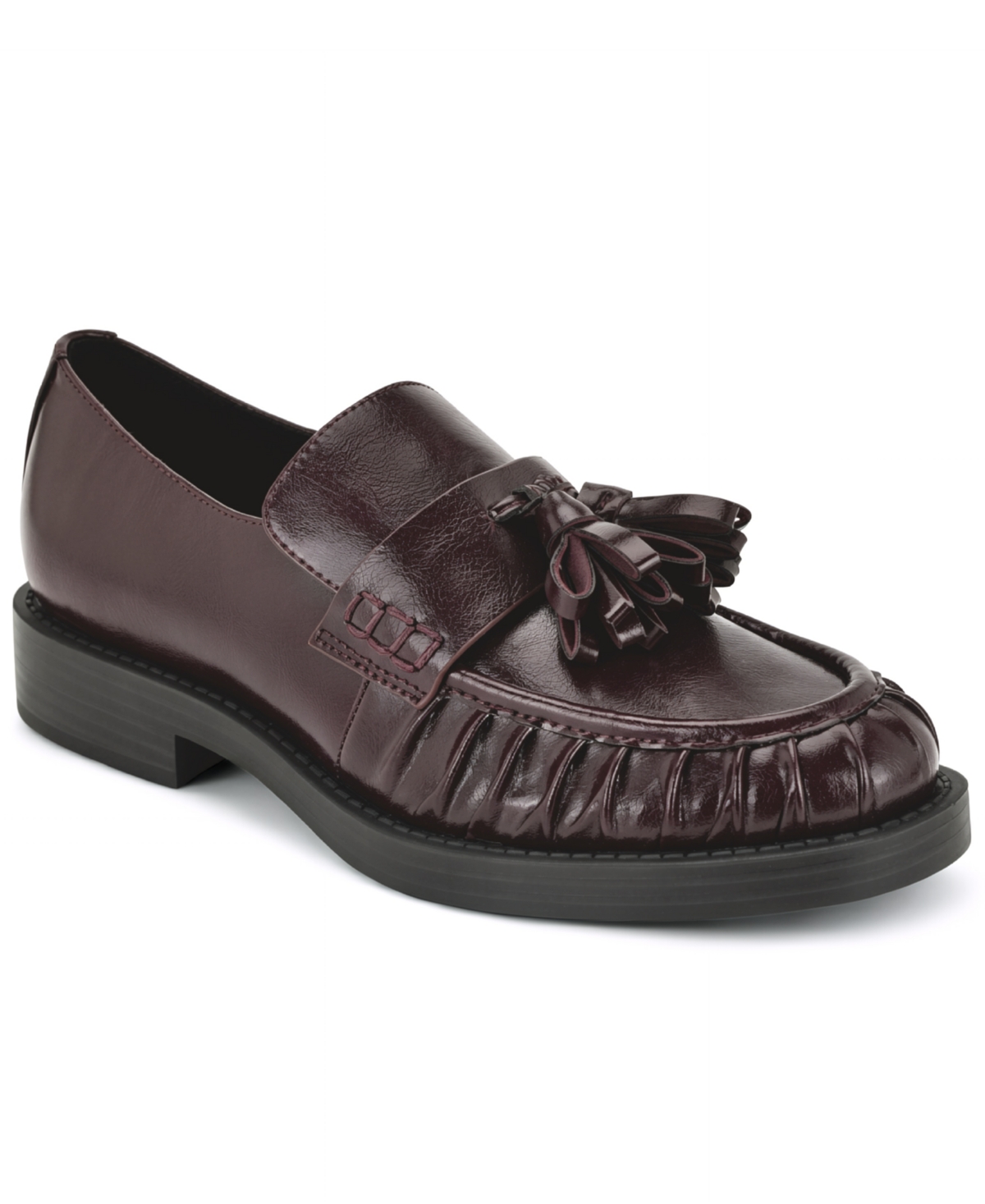 Click here for Nine West Womens Gersen Tassels Pleated Slip-On Lo... prices