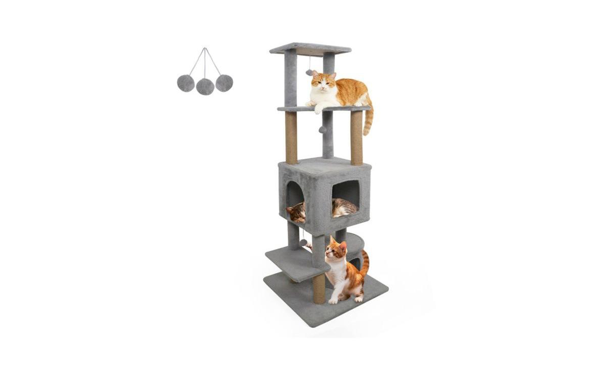 Click here for Aostirmotor 64-Inch Cat Tower for Multi-Cat Househ... prices