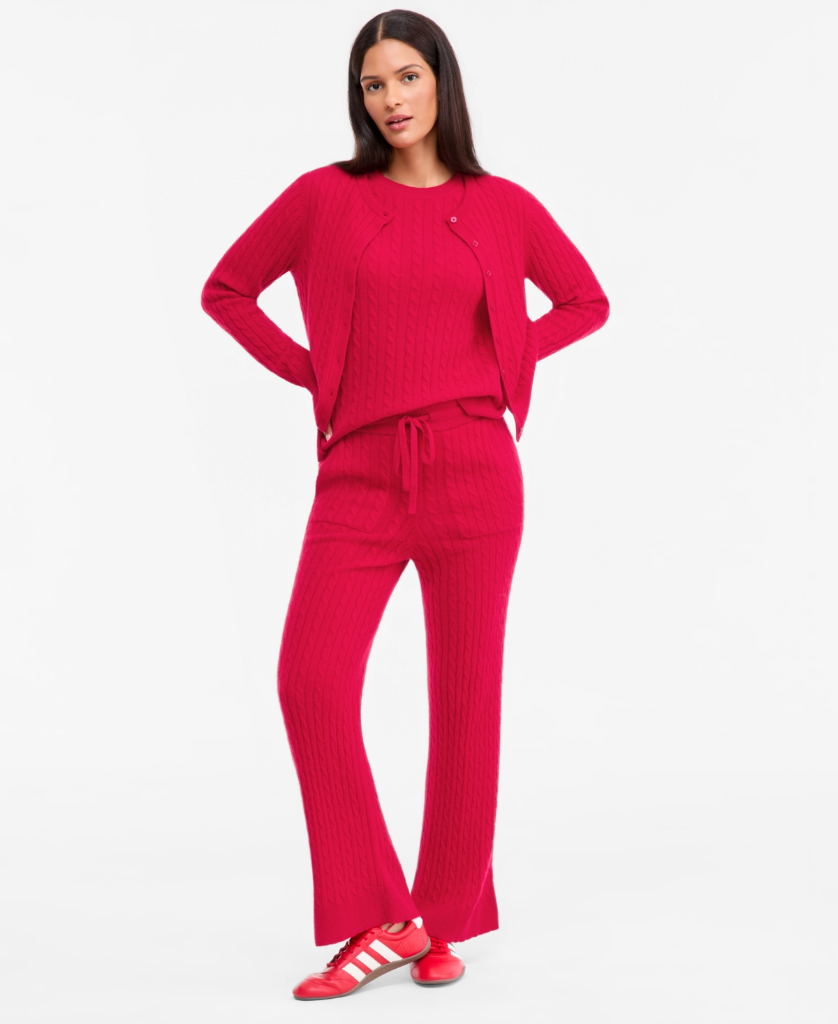 Click here for Charter Club Womens Cable-Knit Wide-Leg Pants  Mac... prices