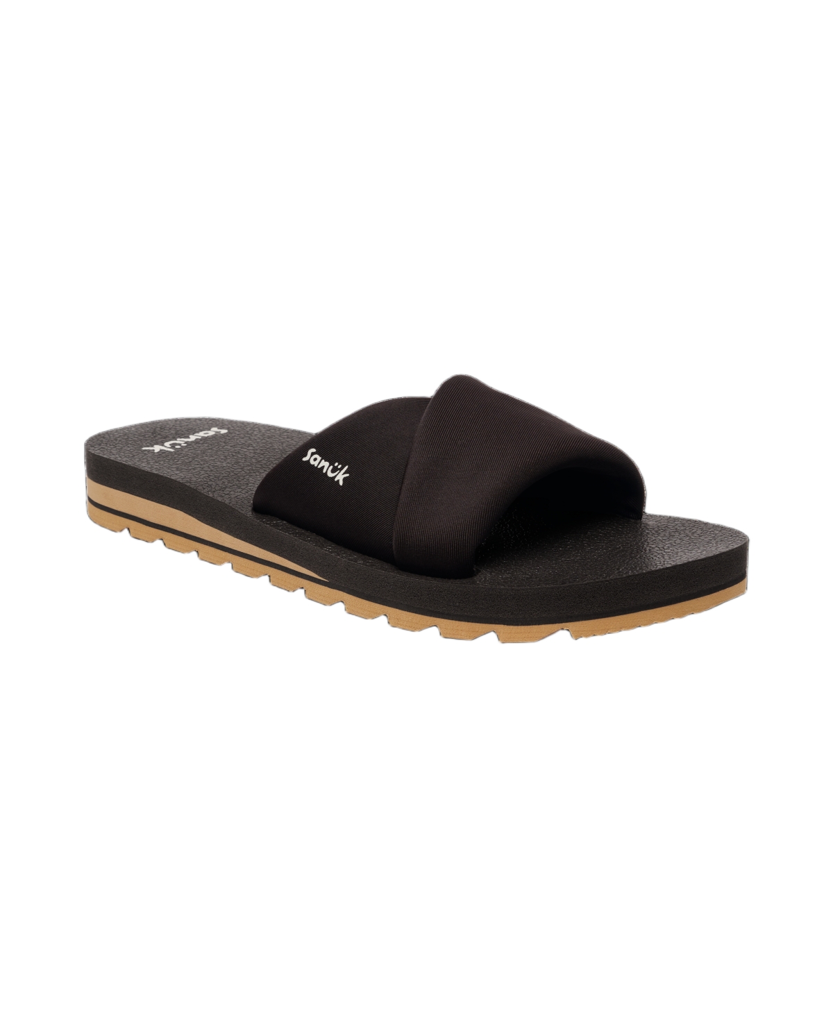 Click here for Sanuk Womens Yoga Origami Slide Sandals - Black prices