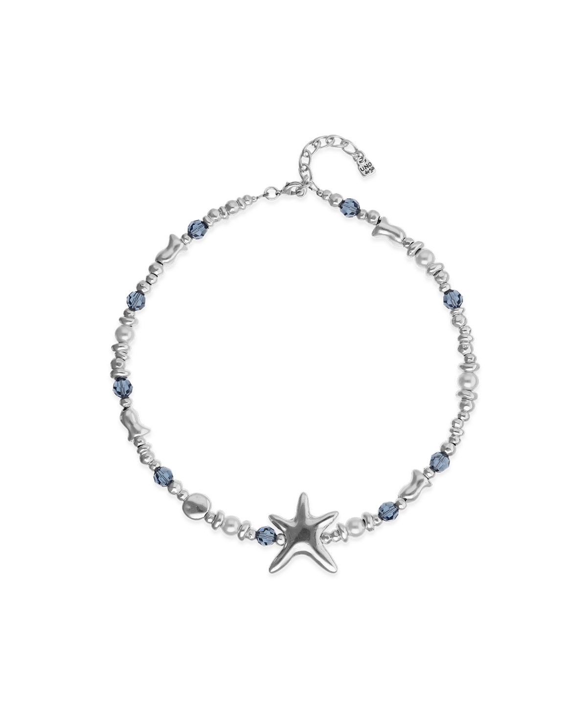 Click here for UNOde50 Blue Faceted Crystal with Star Charm Neckl... prices