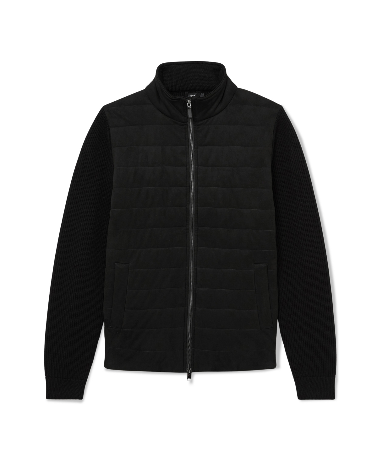 Click here for Reiss Mens Bram Zip Through Funnel Quilted Hybrid... prices