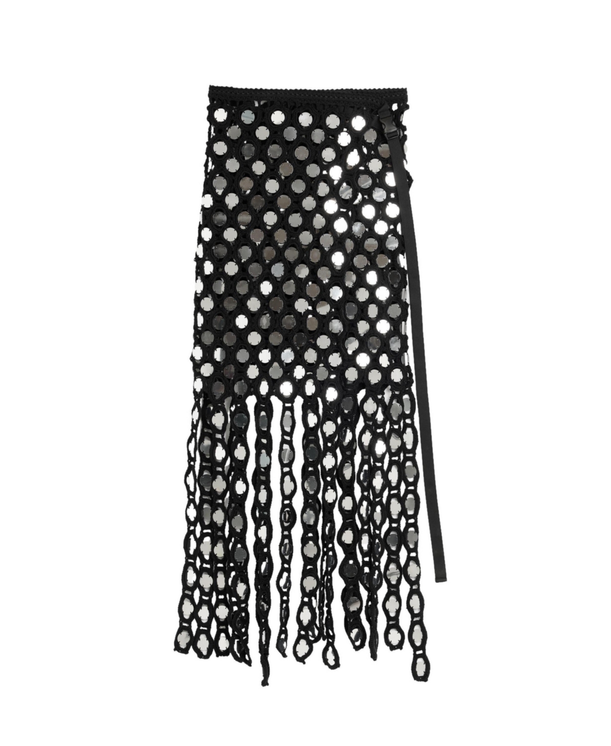 Click here for Desigual Womens Crochet pareo with sequins - Black prices