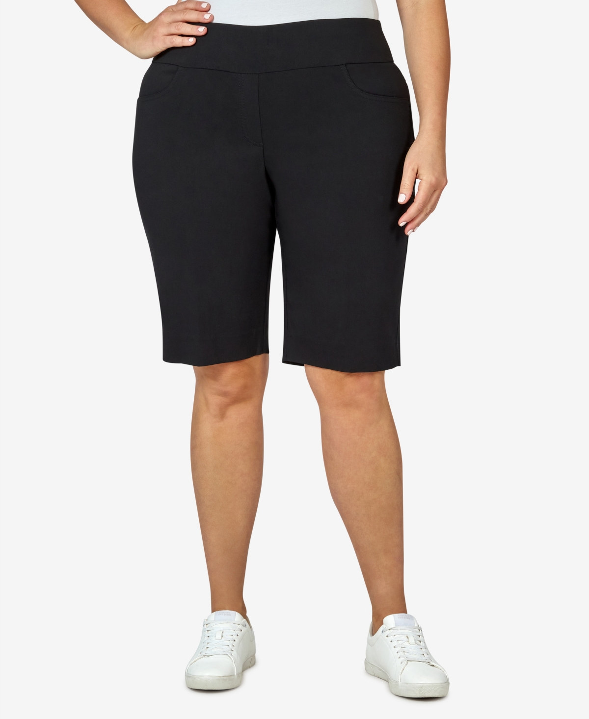Click here for Ruby Rd. Plus Size Tech Stretch Shorts - Black prices