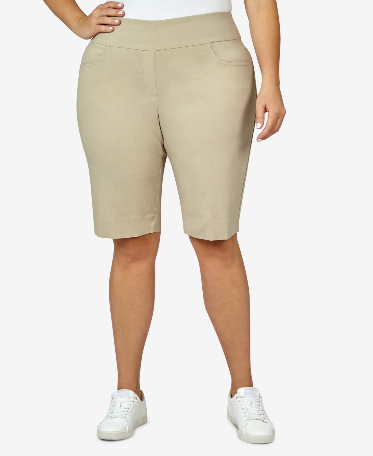 Click here for Ruby Rd. Plus Size Tech Stretch Shorts - Chino prices