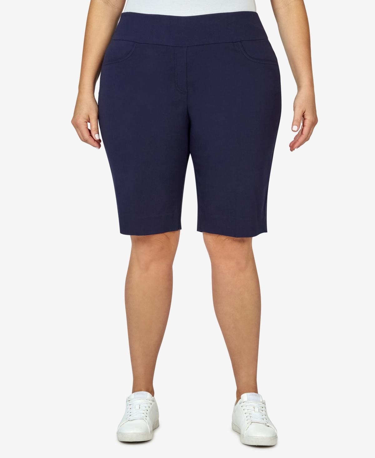 Click here for Ruby Rd. Plus Size Tech Stretch Shorts - Navy prices