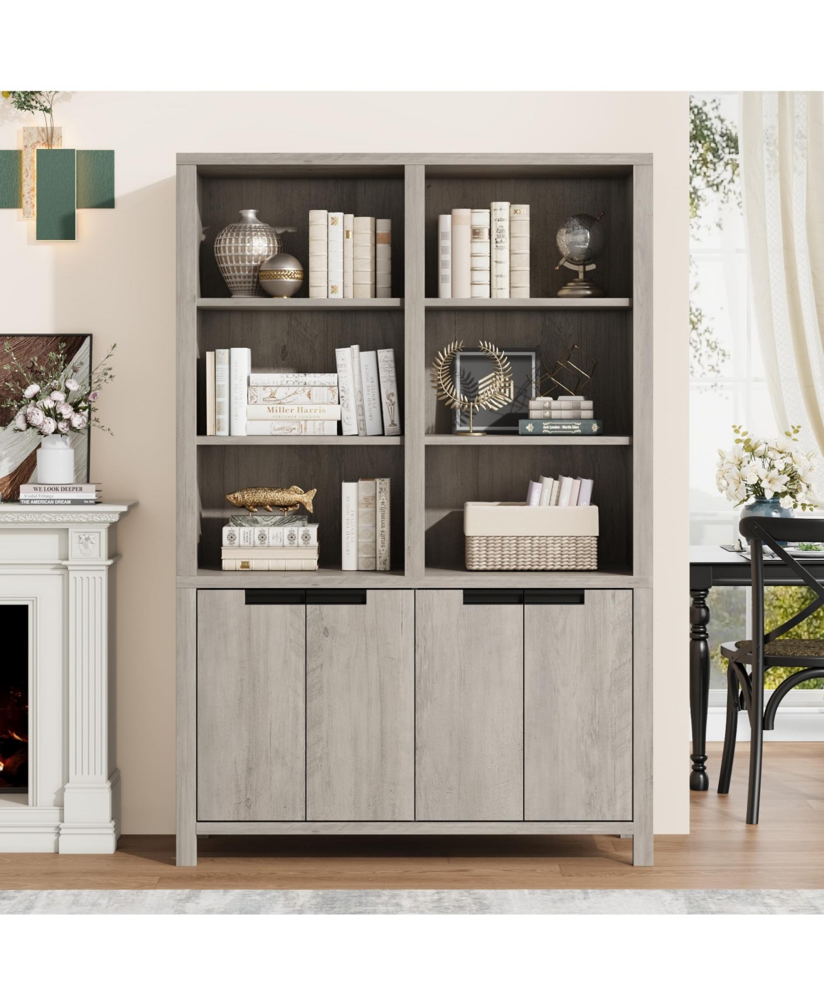 Click here for homfan 74.5 Inch Tall Bookshelf with Double Storag... prices