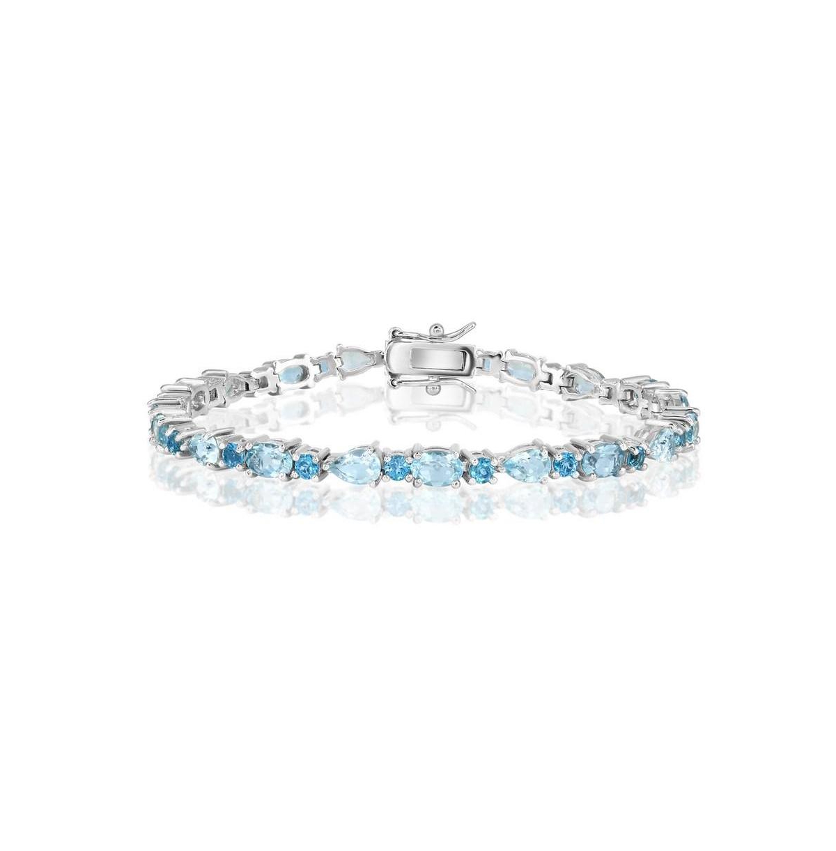 Click here for Simona Multi-Shaped Gem Bracelet - Sky and Swiss T... prices