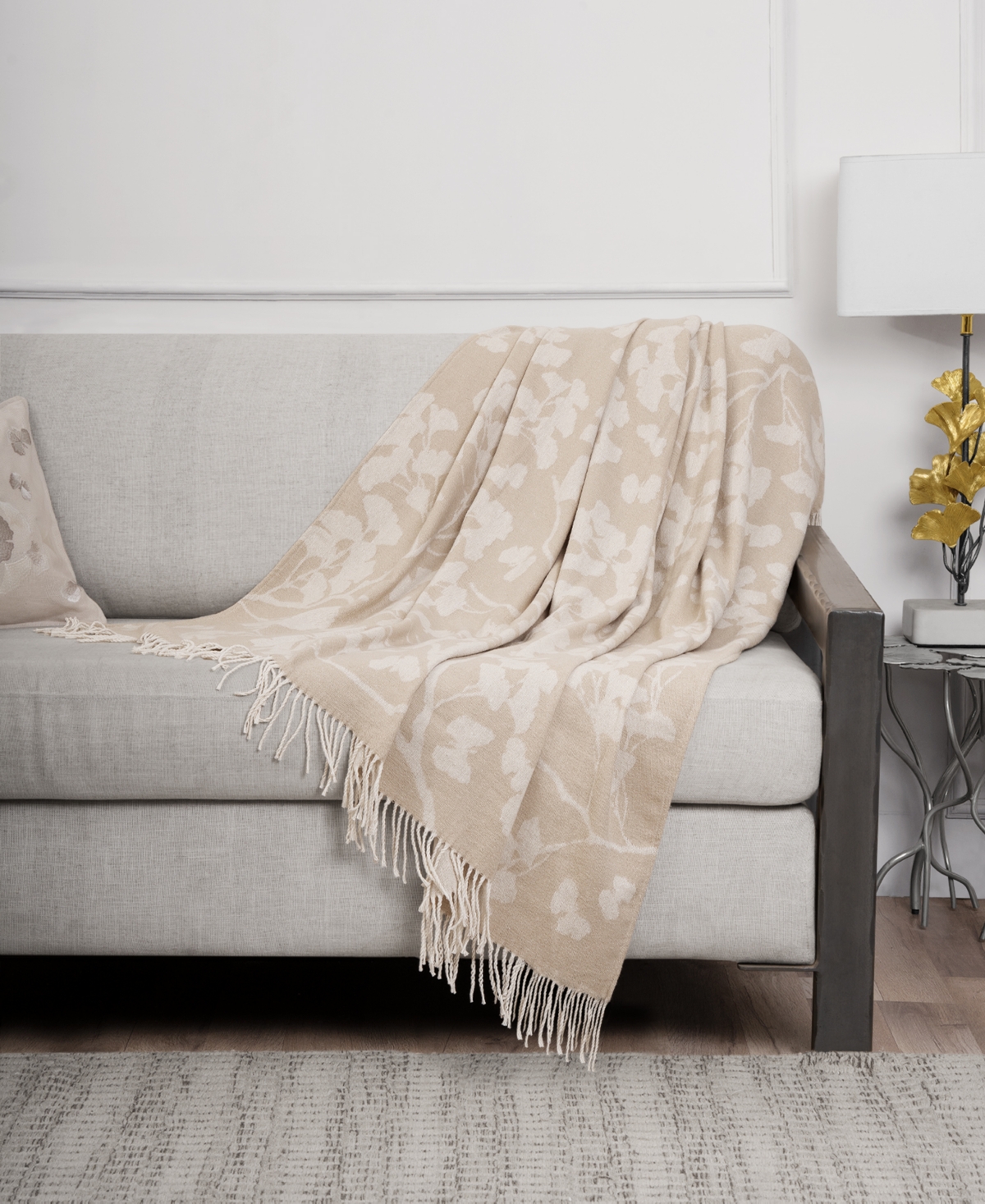 Click here for Michael Aram Butterfly Gingko Throw  60 x 70 - Sto... prices