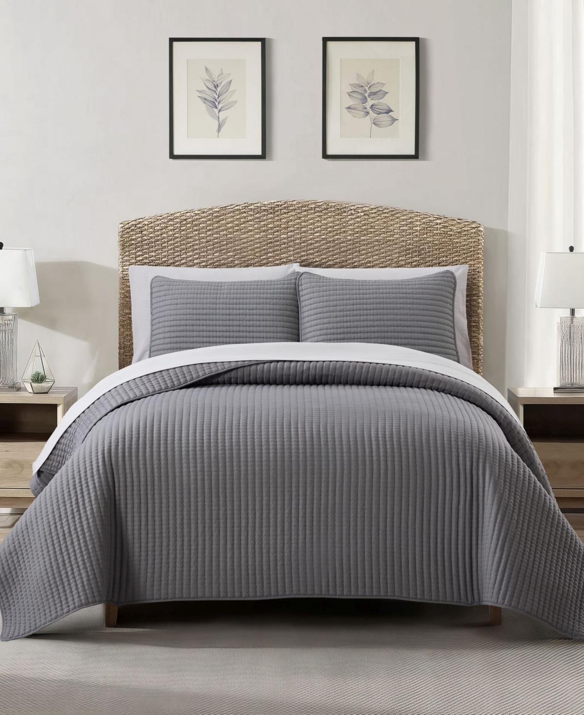 Click here for Stratford Park Ayeli Textured 7-Piece Quilt Set  K... prices