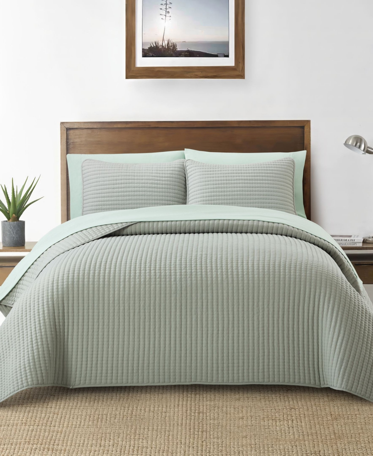 Click here for Stratford Park Ayeli Textured 7-Piece Quilt Set  K... prices