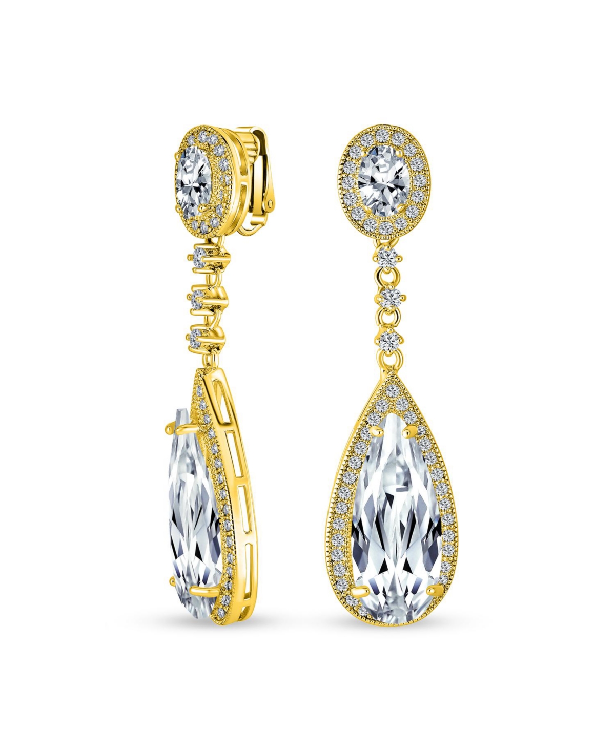 Click here for Bling Jewelry Cubic Zirconia Cz Teardrop Chandelie... prices