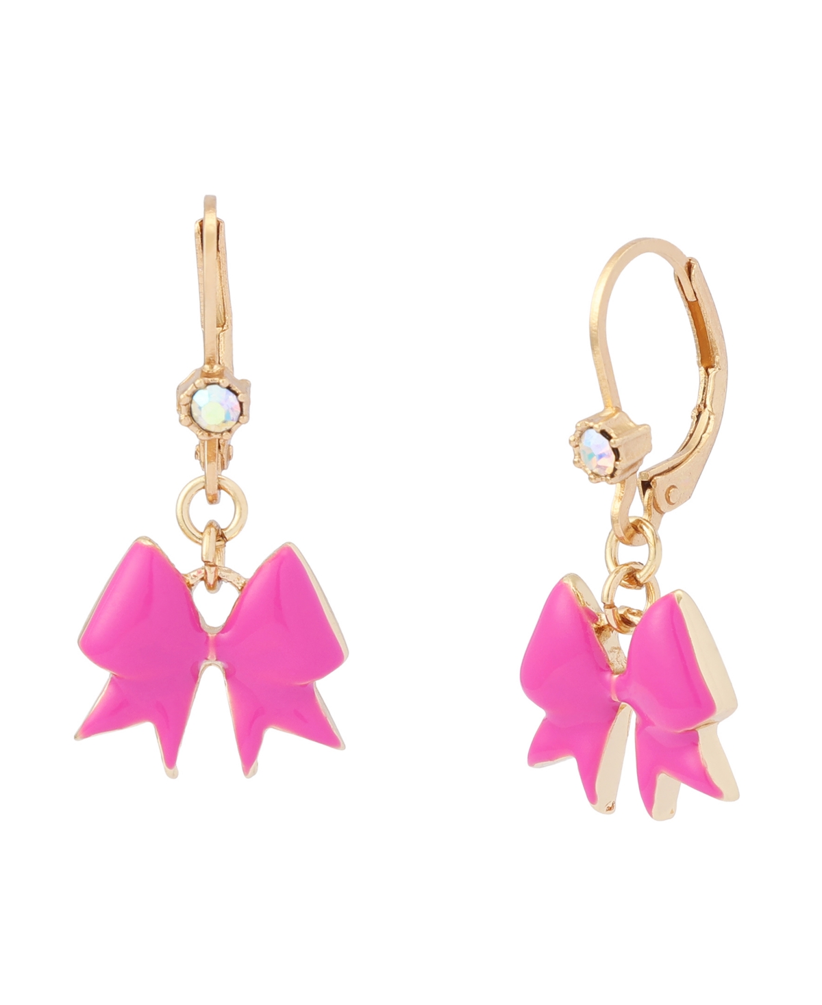 Click here for Betsey Johnson Fuchsia Betsey Ball Cheer Bow Drop... prices