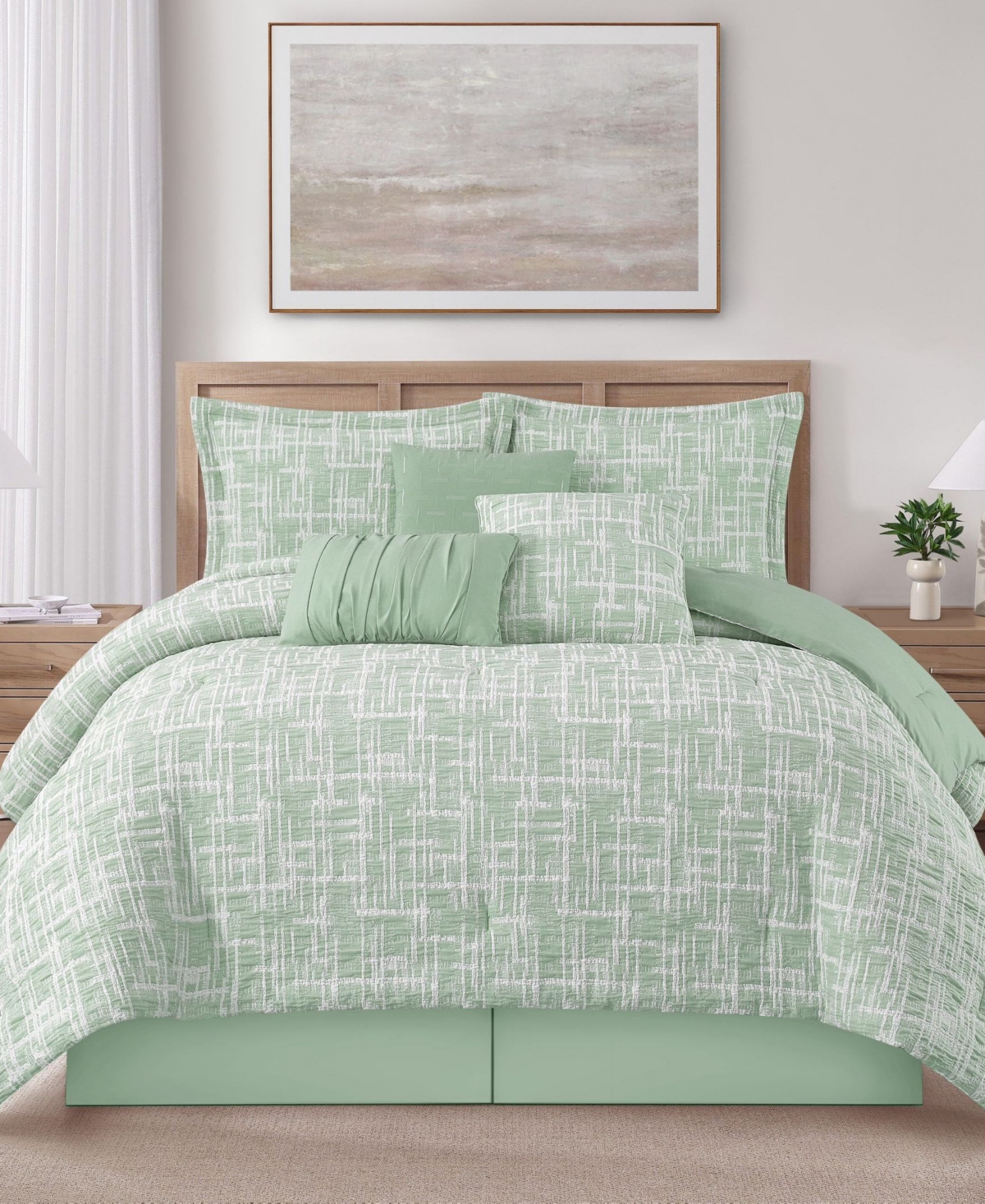 Click here for Stratford Park Yllena Geometric 7-Piece Comforter... prices