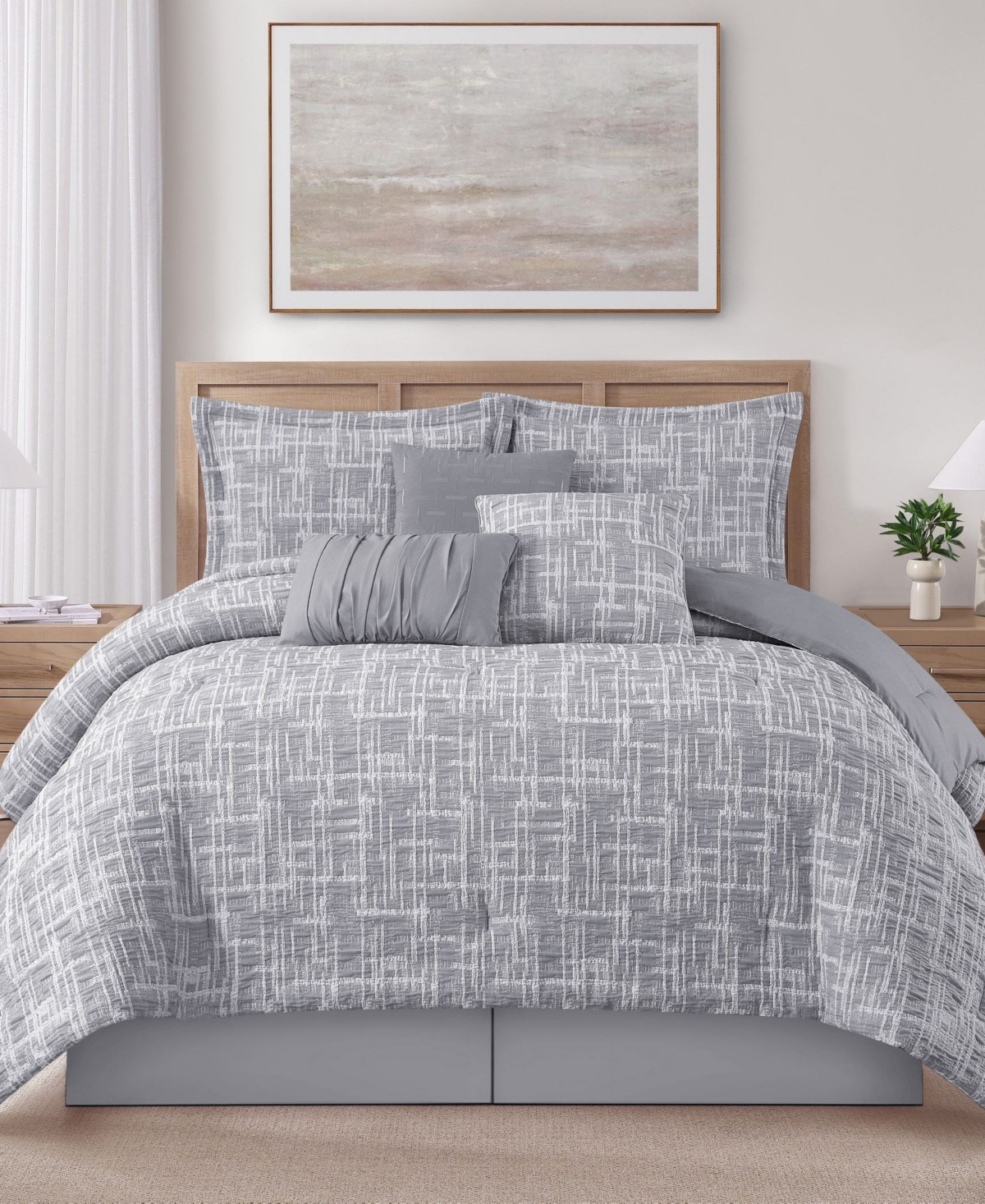 Click here for Stratford Park Yllena Geometric 7-Piece Comforter... prices