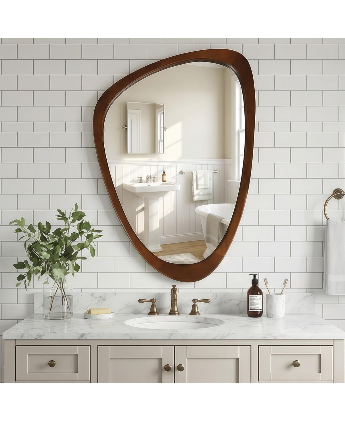 Click here for Laoties 24 x 36 Modern Irregular Shape Wall Mirror... prices