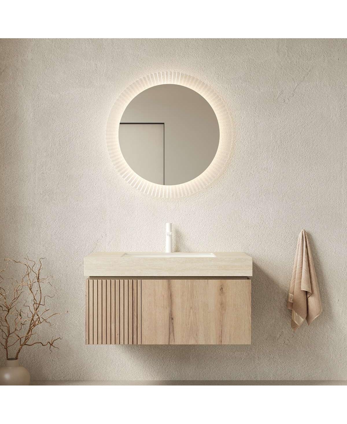 Click here for Thirtypeachy 36 Floating Bathroom Vanity  Traverti... prices
