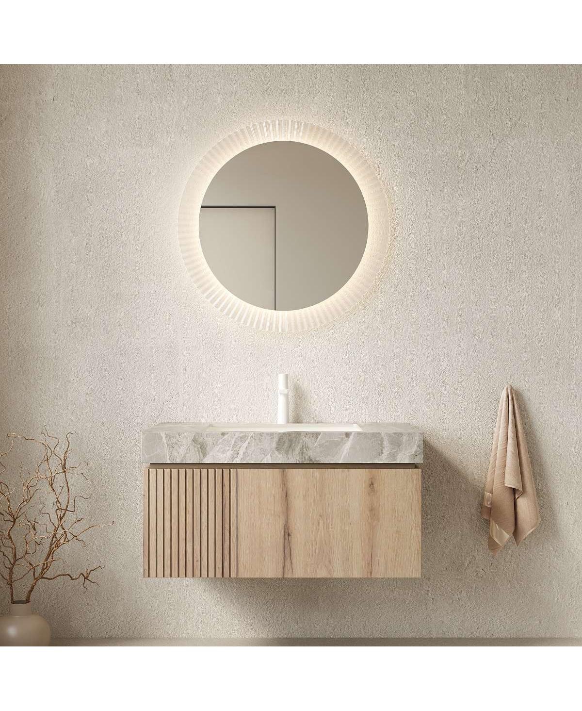 Click here for Thirtypeachy 36 Floating Bathroom Vanity  Traverti... prices