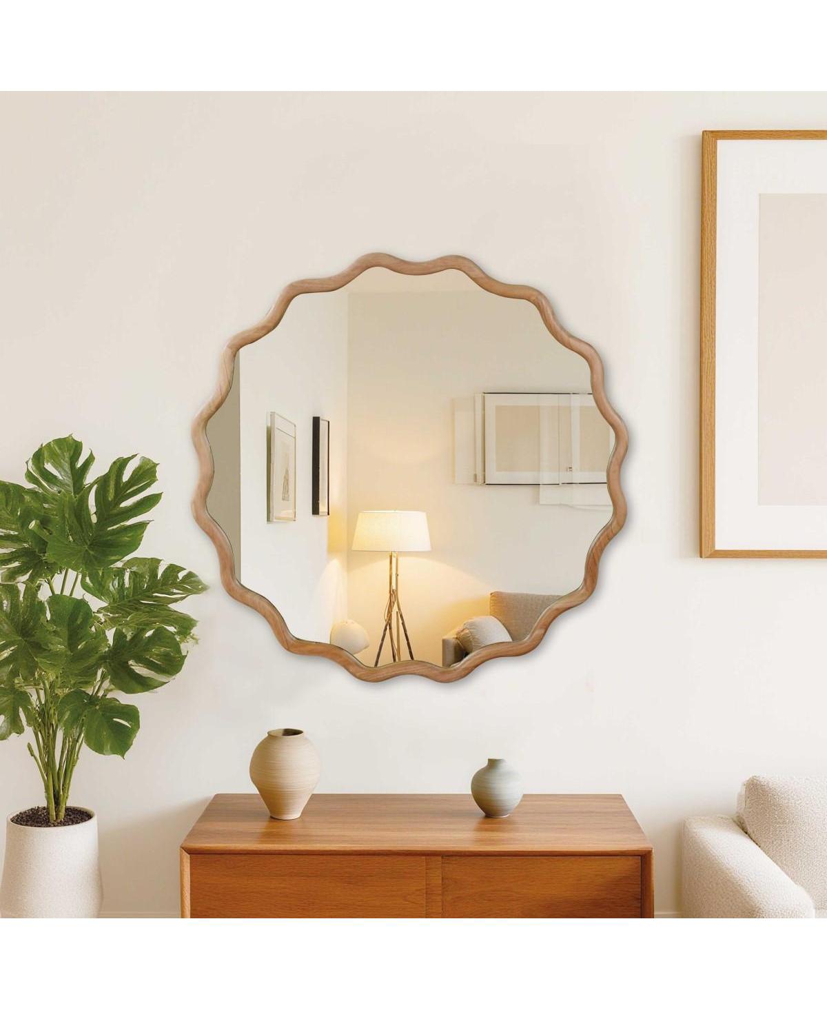 Click here for Laoties 36 Round Decorative Wall Mirror with Wavy... prices