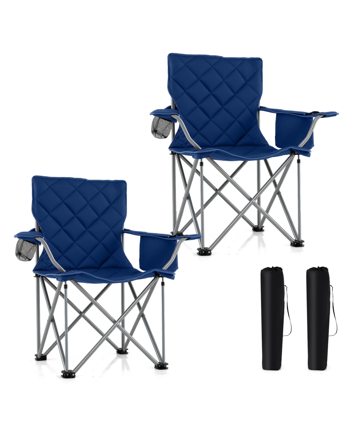Click here for Gymax 2PCS Oversized Camping Chairs Heavy Duty Out... prices