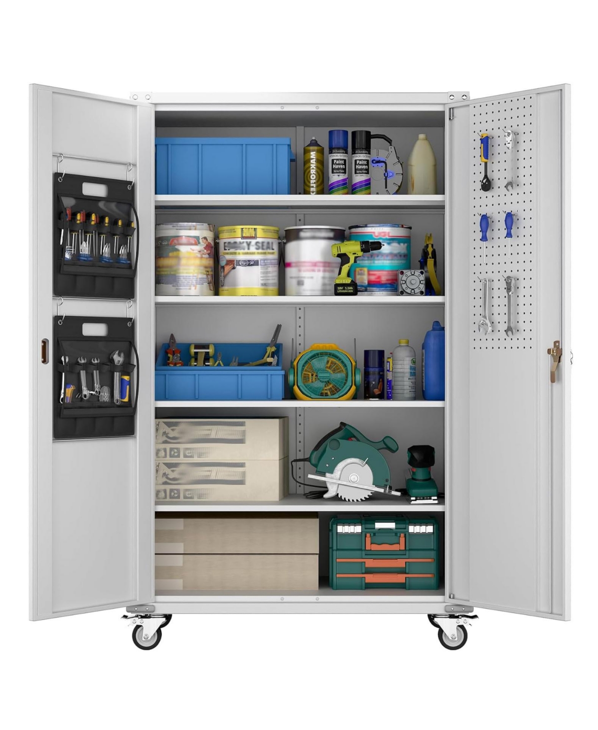 Click here for Boyel Living 72 Metal Garage Storage Cabinet with... prices