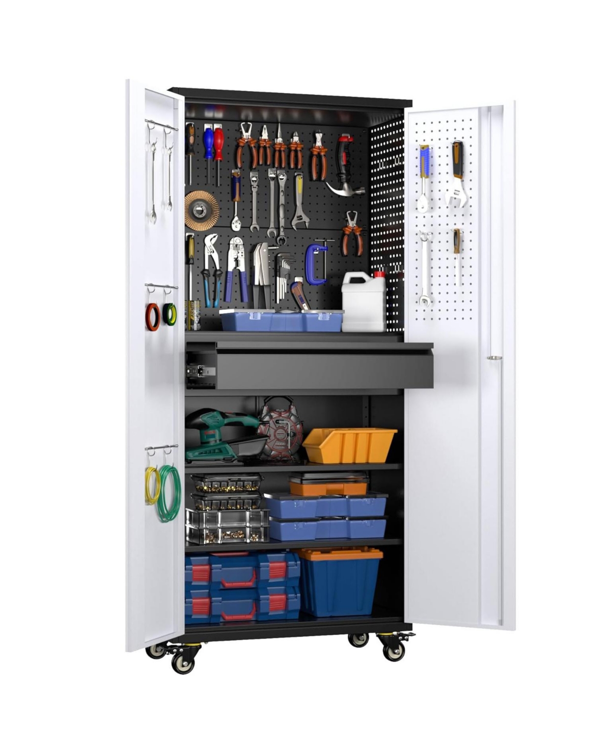 Click here for Boyel Living 71 Rolling Metal Tool Storage Cabinet... prices