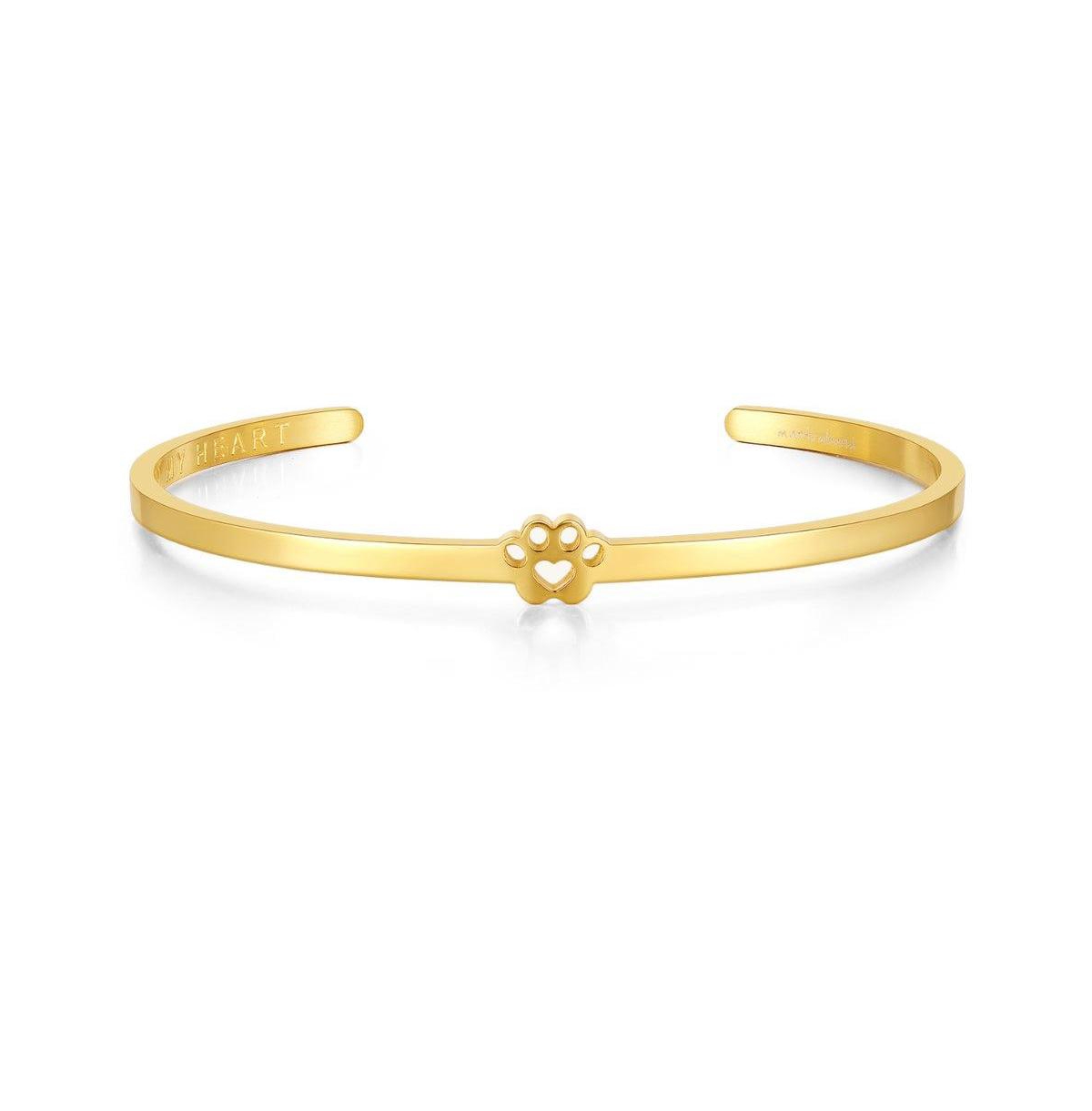 Click here for Mantra Pawprint Cuff - I Have Pawprints On My Hear... prices