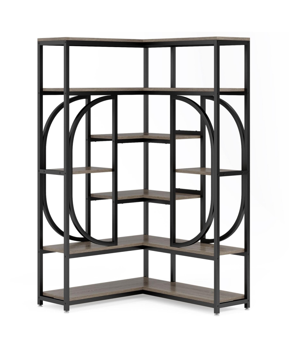 Click here for Slickblue L-Shaped Corner Bookcase with 7 Open She... prices