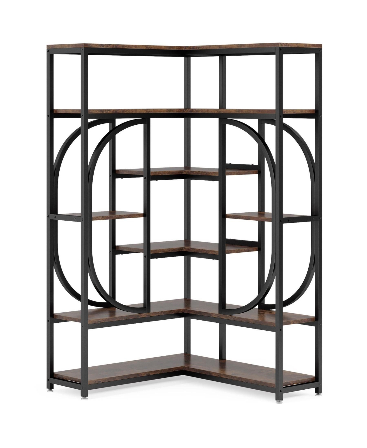 Click here for Slickblue L-Shaped Corner Bookcase with 7 Open She... prices