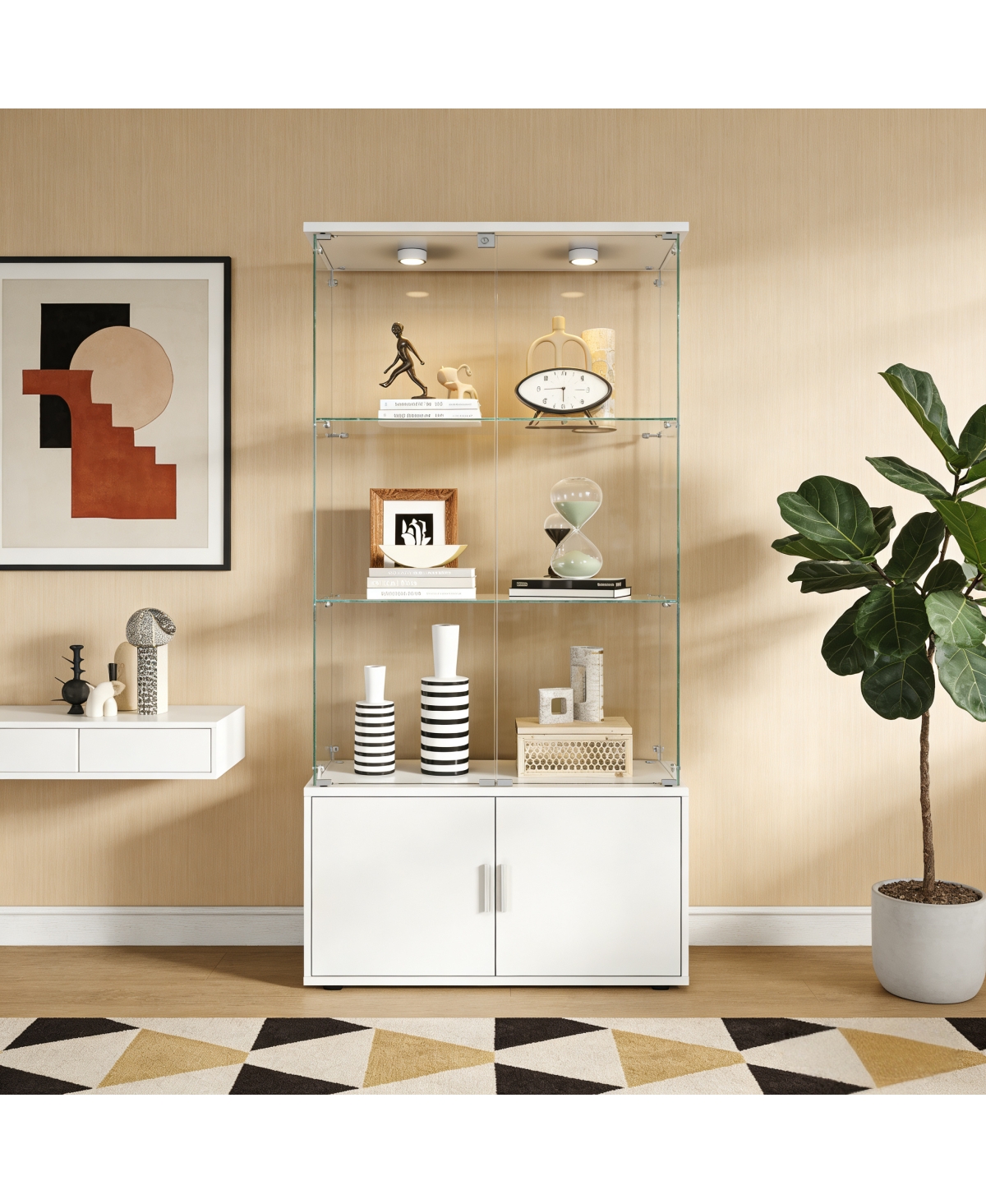 Click here for Streamdale Furniture 4-Layer Double-Door Storage C... prices