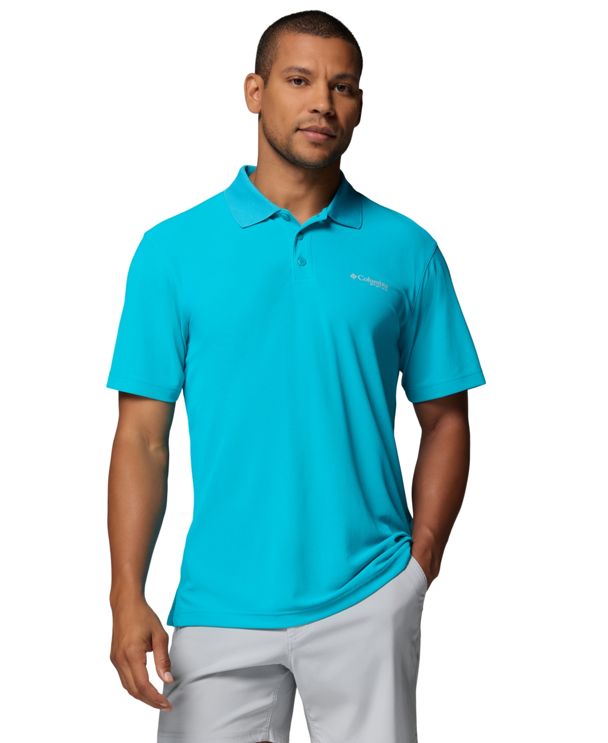 Click here for Columbia Mens Freezer Regular-Fit Polo Shirt - Oce... prices