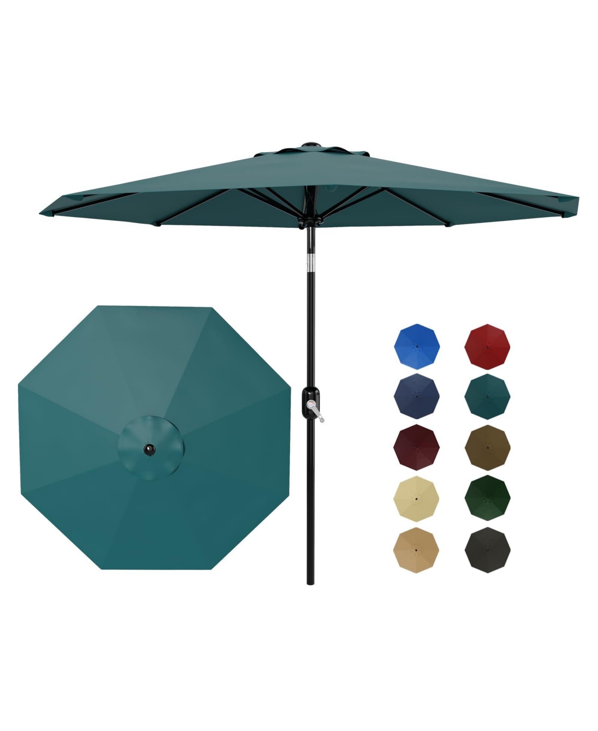 Click here for homfan 10Feet Patio Umbrella With Crank And Push-B... prices