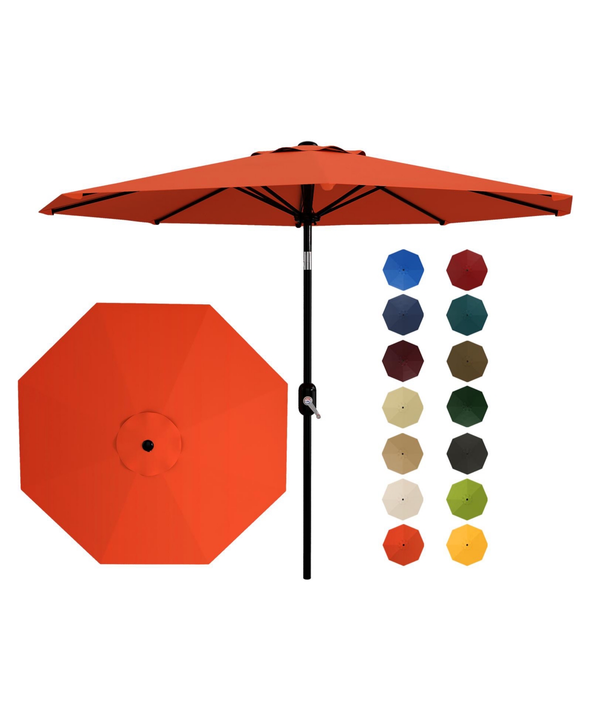 Click here for homfan 10Feet Patio Umbrella With Crank And Push-B... prices