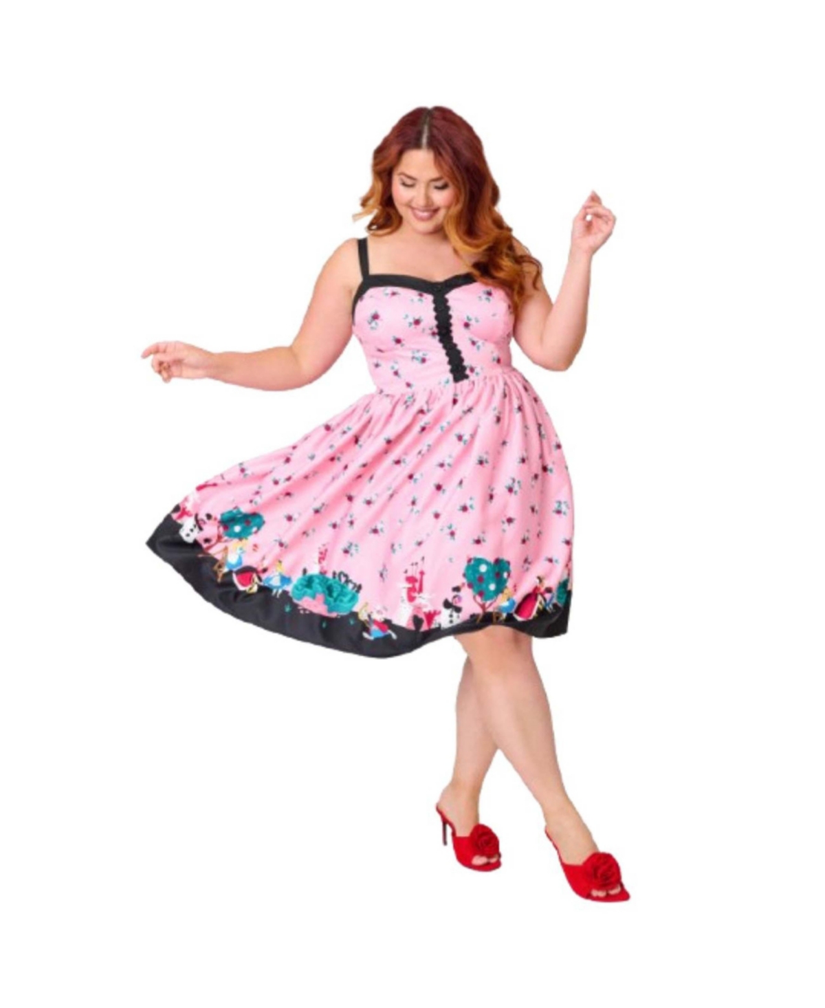 Click here for Unique Vintage Plus Size Sleeveless Swing Dress -... prices