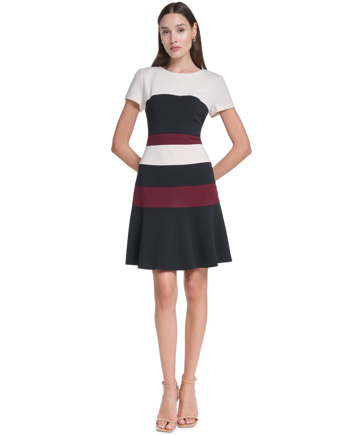Click here for Tommy Hilfiger Womens Short-Sleeve Colorblock Shea... prices