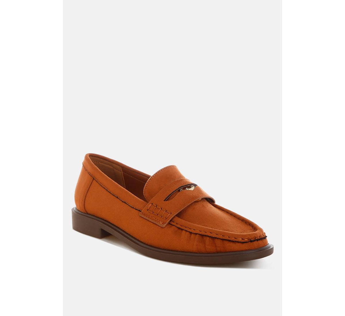 Click here for London Rag Womens Stahla Round Toe Loafers - Tan M... prices
