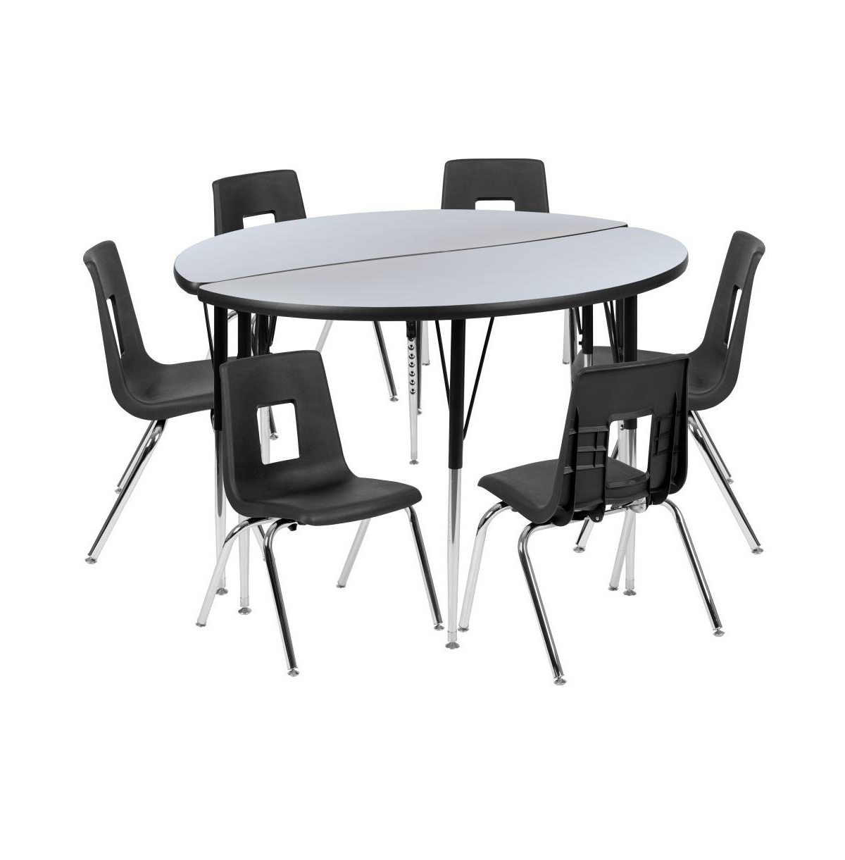 Click here for Emma+Oliver 47.5 Circle Wave Collaborative Laminat... prices