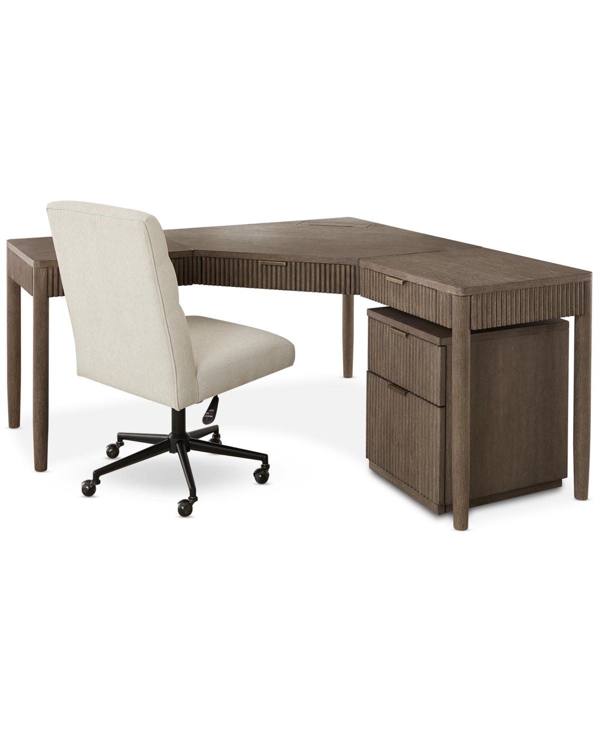 Click here for Frandlyn 3-Piece Home Office Set (L-Desk  Desk Cha... prices