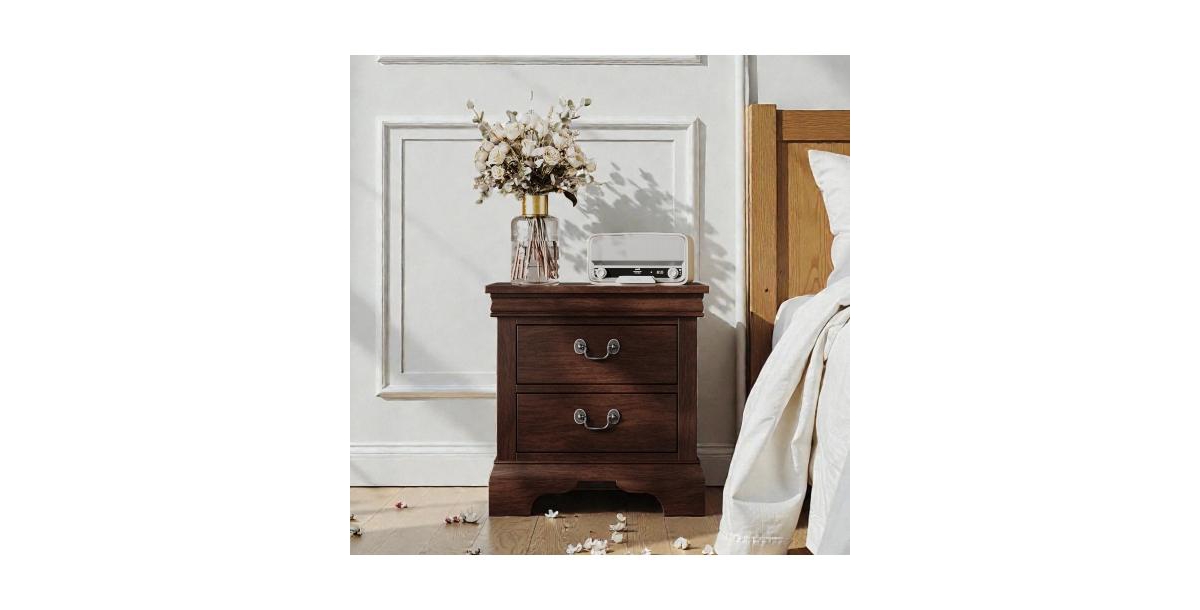Click here for Lucky One 22W Classic Wooden 2-Drawer Nightstand -... prices