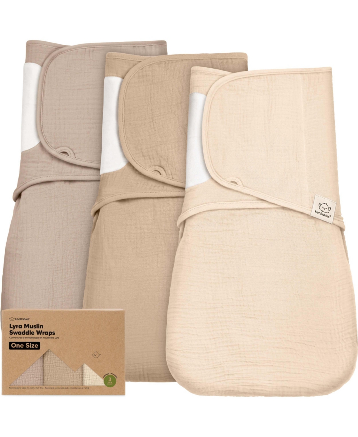 Click here for KeaBabies 3pk Lyra Muslin Swaddles for Newborns  1... prices